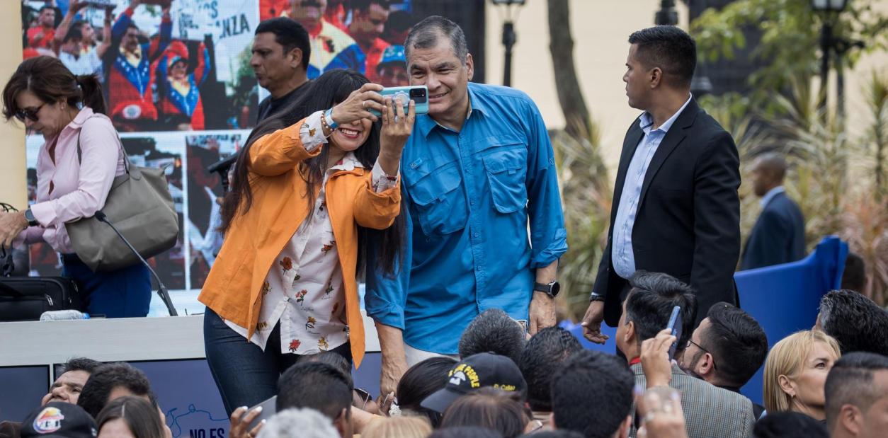 En imágenes: Rafael Correa en Venezuela