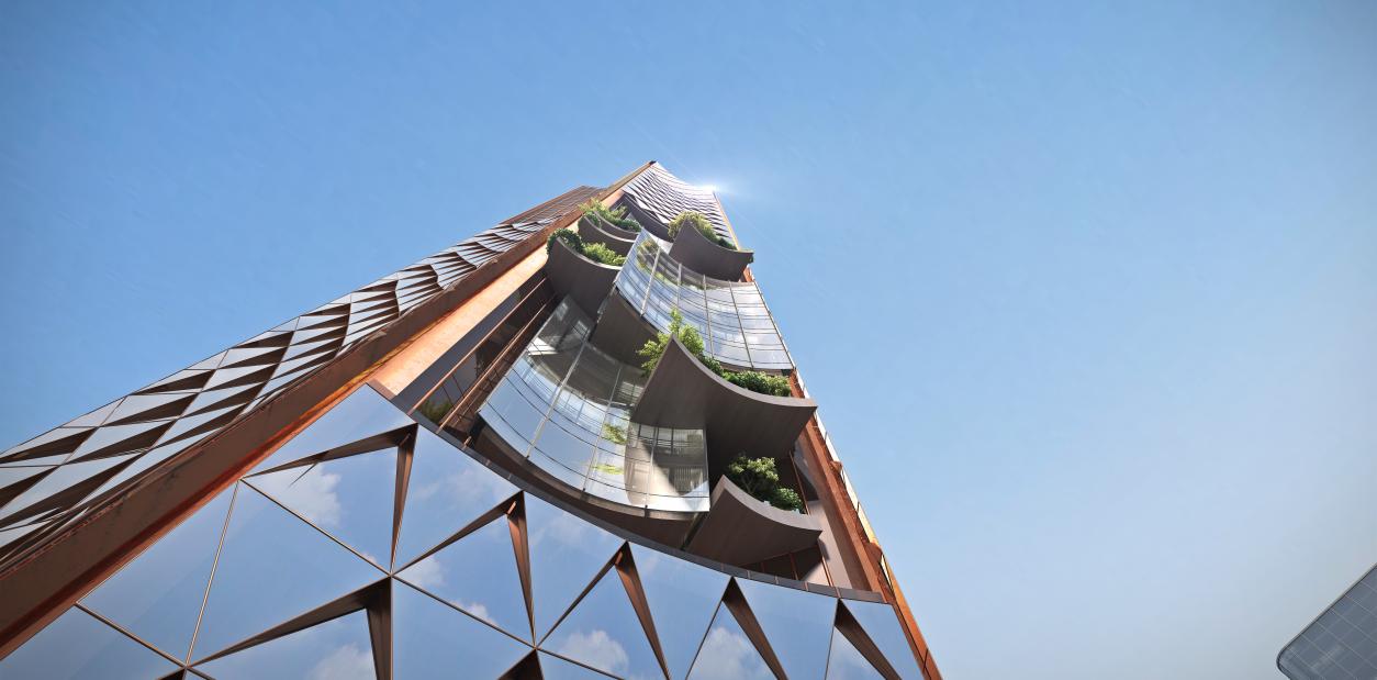 El rascacielos octogonal