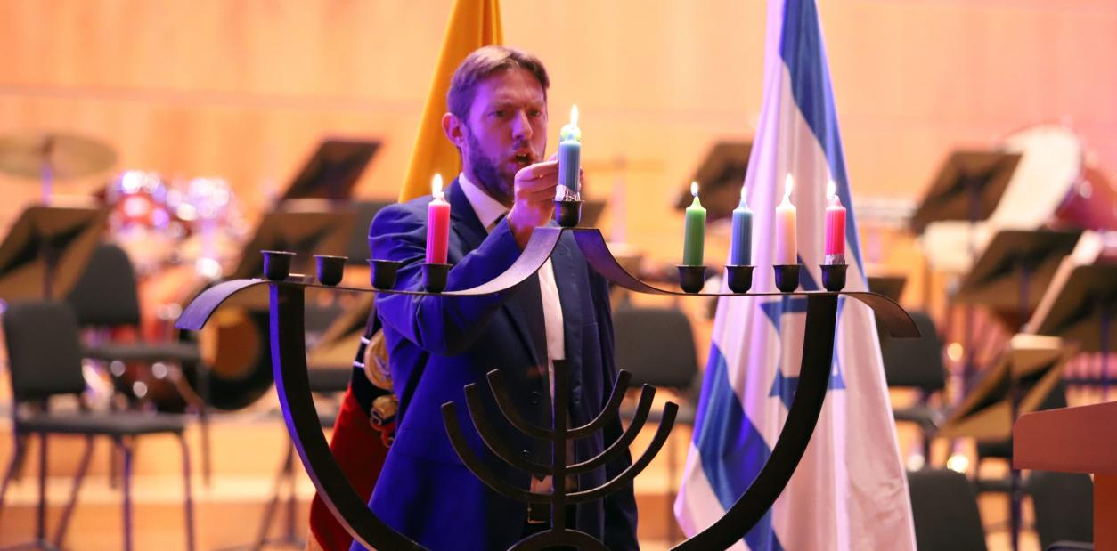 La Embajada de Israel en Ecuador celebró la Fiesta de las Luces