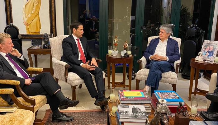El senador estadounidense Marco Rubio ve en Ecuador un "aliado estratégico"