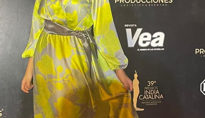 Andrea Bernal en los premios India Catalina