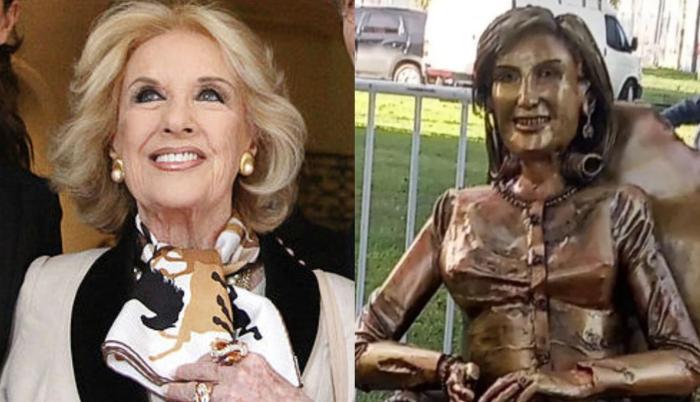 Mirtha Legrand: una estatua de la presentadora argentina genera debate