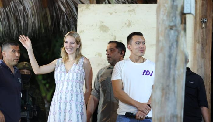 Lavinia Volbonesi a Daniel Noboa: "Mi corazón desborda orgullo por ti"