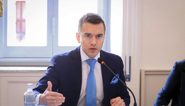 Presidente electo Daniel Noboa almorzará con el Rey de España