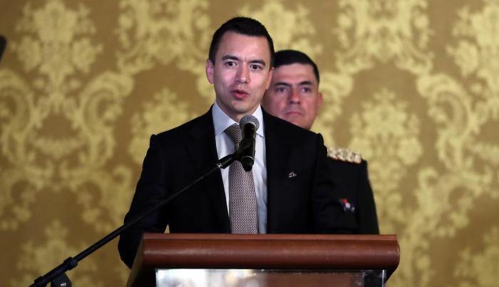 Daniel Noboa preside una sesión del Consejo de Seguridad en la ONU