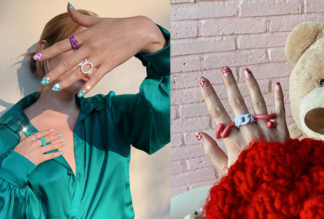Divertidos y coloridos: así son los anillos ‘chunky’