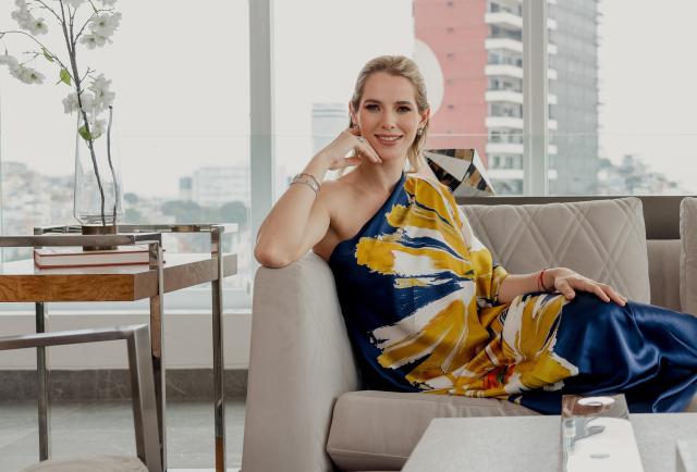 Lavinia Valbonesi de Noboa volvió al país con su familia