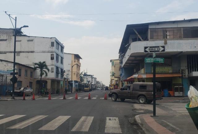 La calle Lizardo Garcia, cerrada por trabajos de bacheo