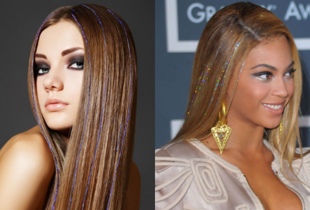 Glitter hair: ¡entre más brillo, mejor!