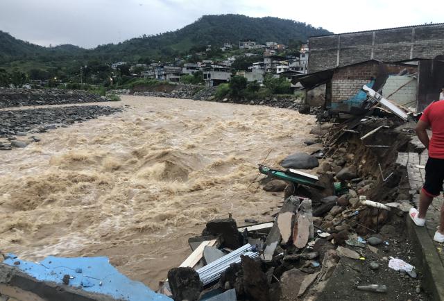 Echeandía: El río Soloma tiene al cantón en emergencia