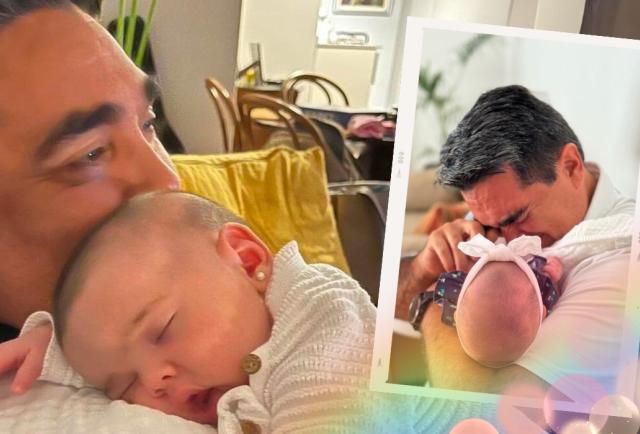 Diego Arcos en su rol de abuelo