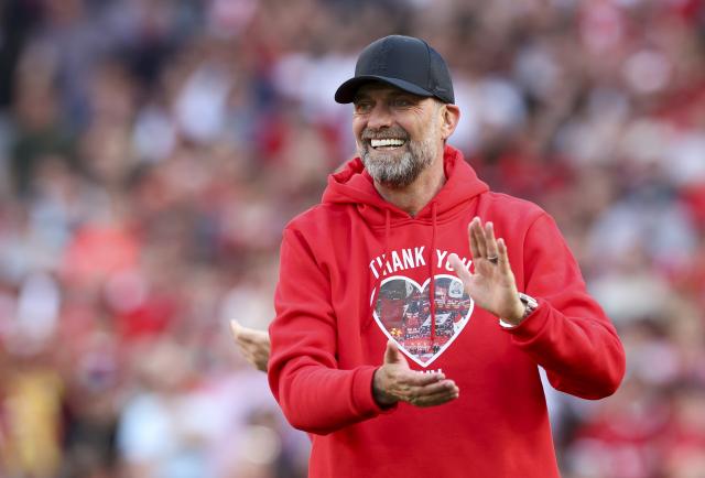 Liverpool: un tifo y una gigantesca despedida para Jurgen Klopp en Anfield