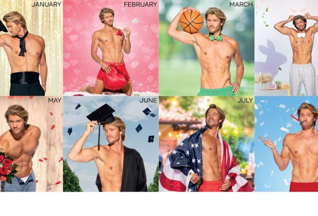 Chad Michael Murray promociona película de Netflix con calendario 2025