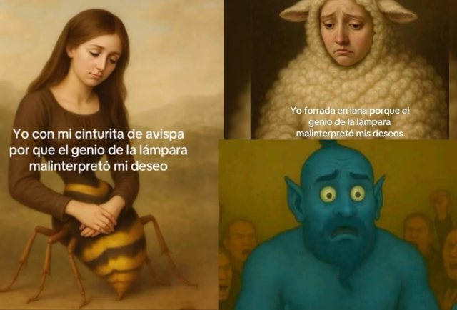 El genio malinterpretó mi deseo: Así puedes crear tu propio meme con ...