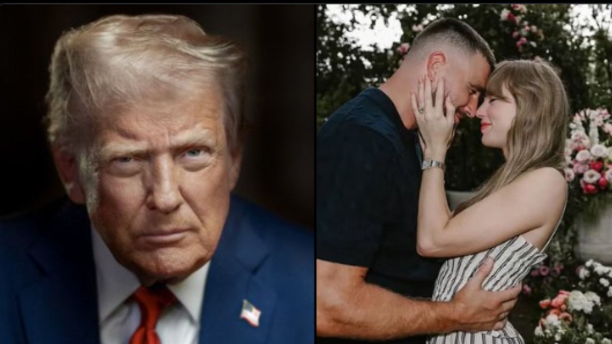 Donald Trump felicita a Taylor Swift por su compromiso en una reunión ...