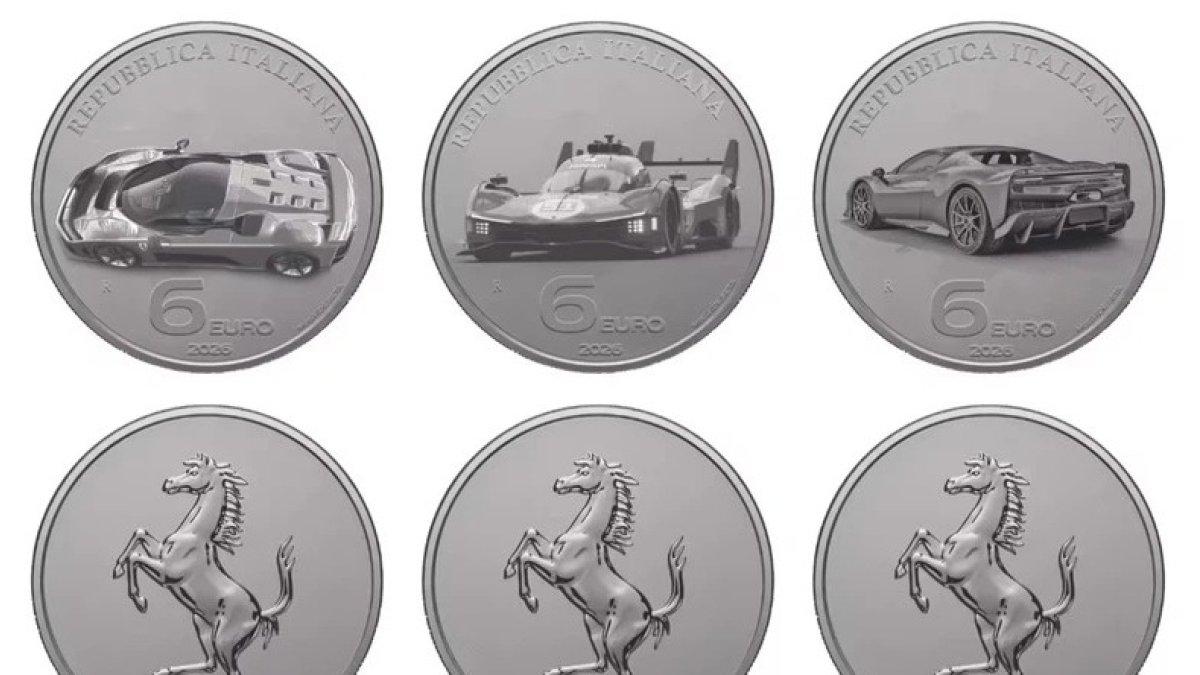 Ferrari lanza moneda de 100 euros por el 499P y su motor V6 híbrido